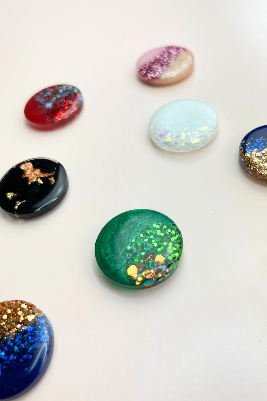 Handmade Resin Reversible Scarf Magnets | Unique & Versatile Accessory ...
