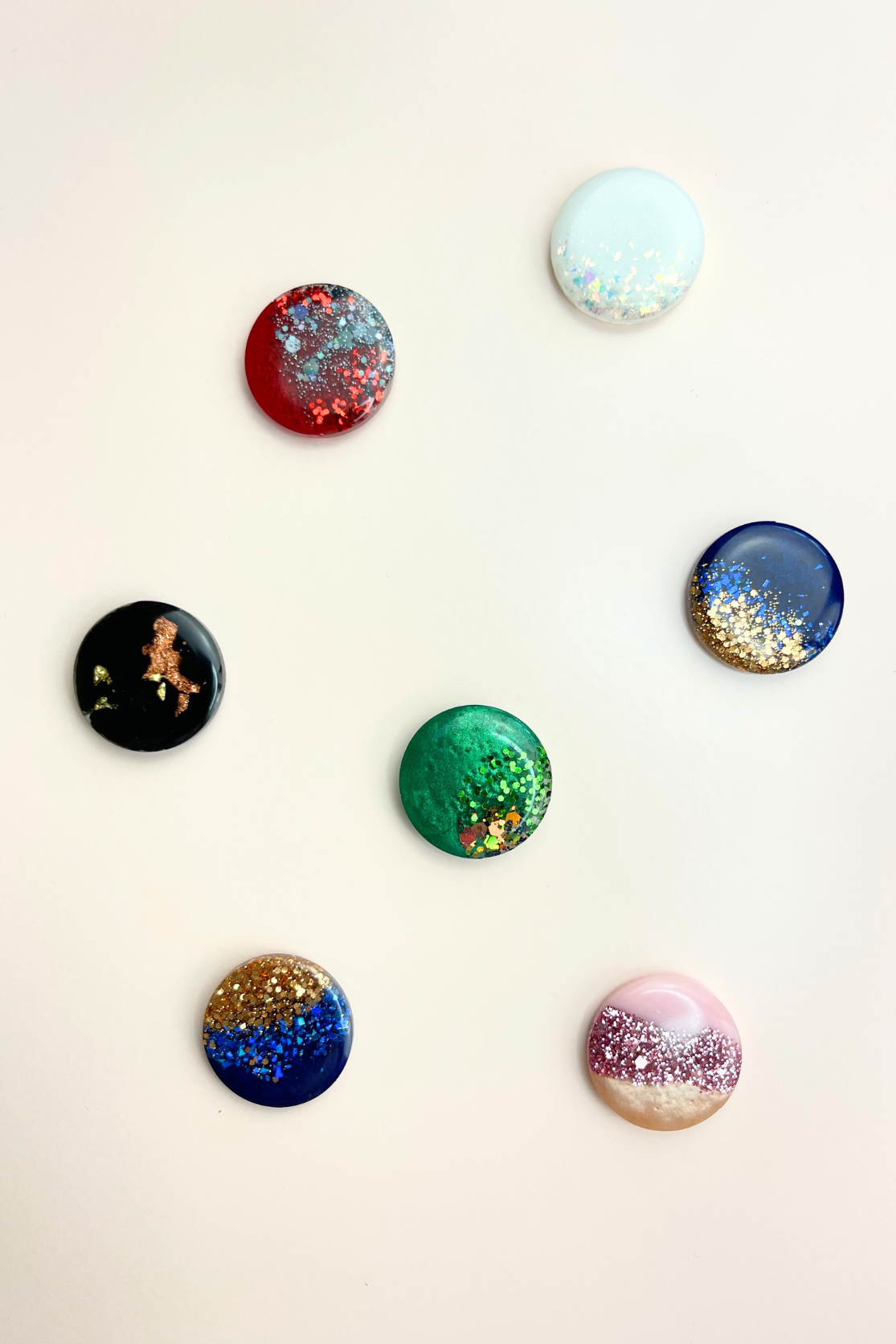 Handmade Resin Reversible Scarf Magnets | Unique & Versatile Accessory ...